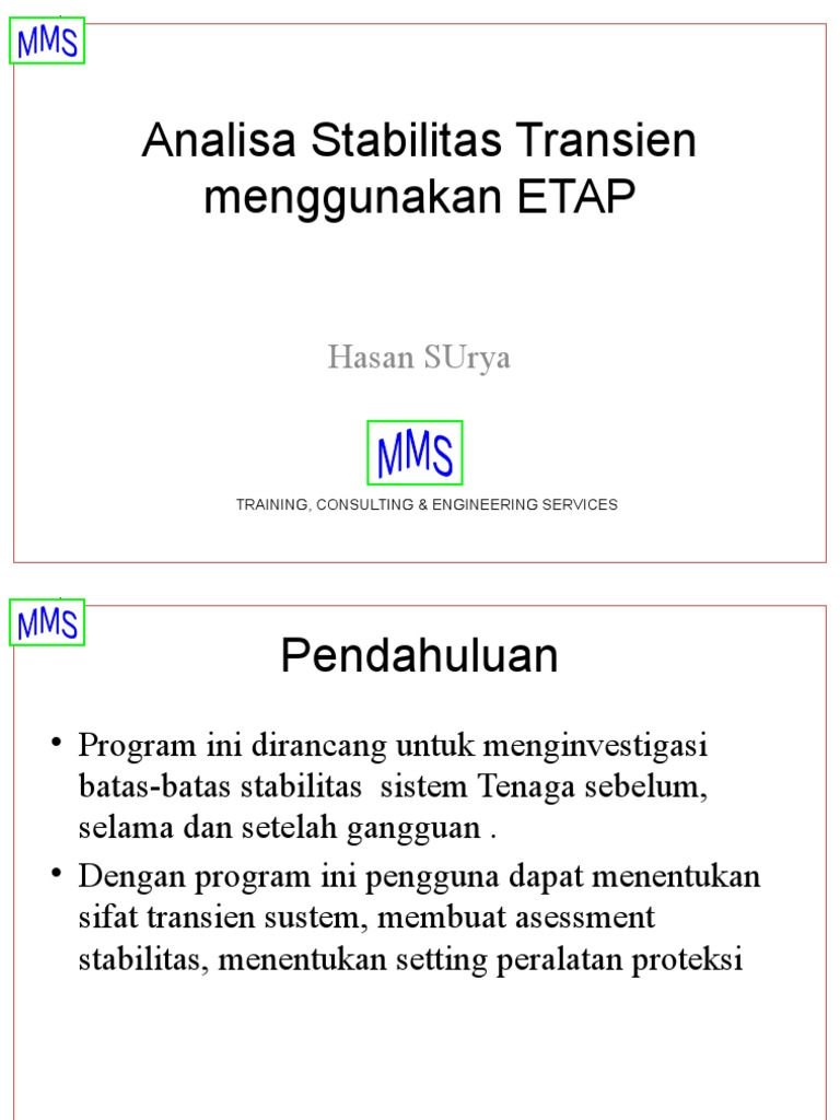 14 - Power System Transient Stability Analysis | PDF