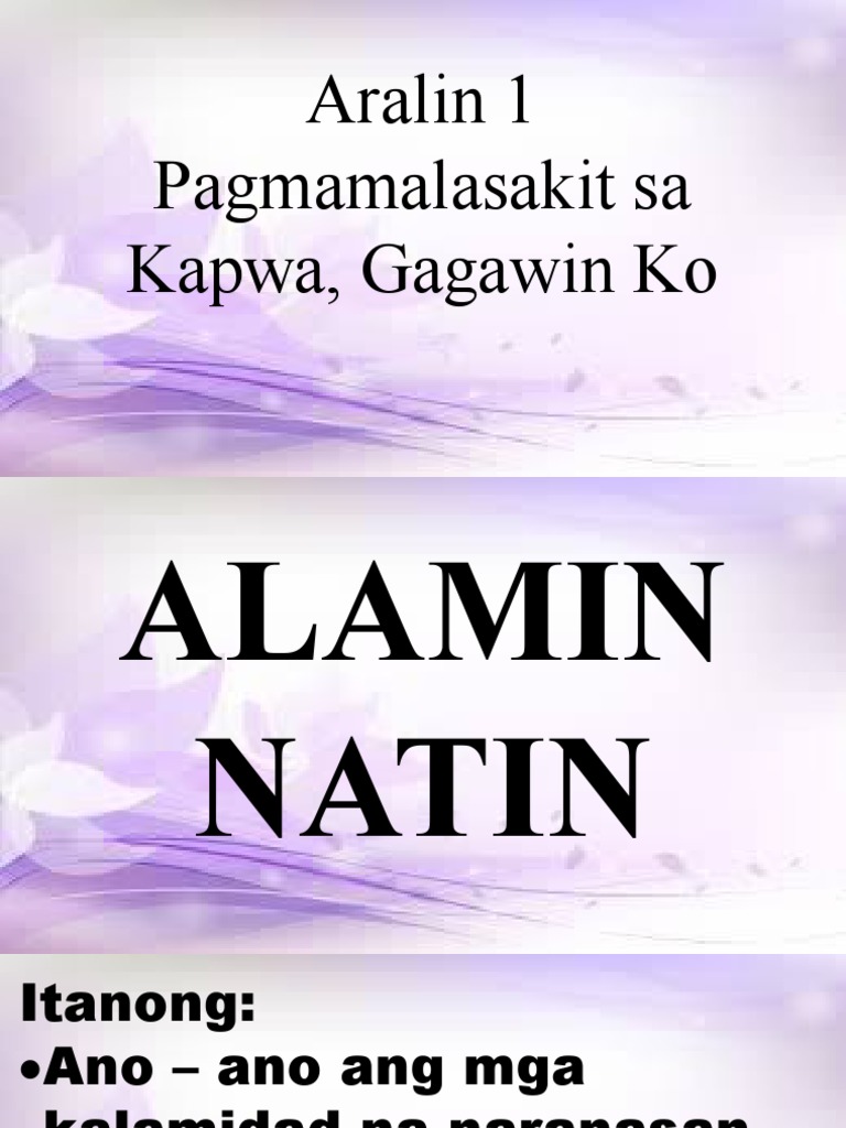 Esp - Q2 - Week 1 - Day 1 - 5 | PDF