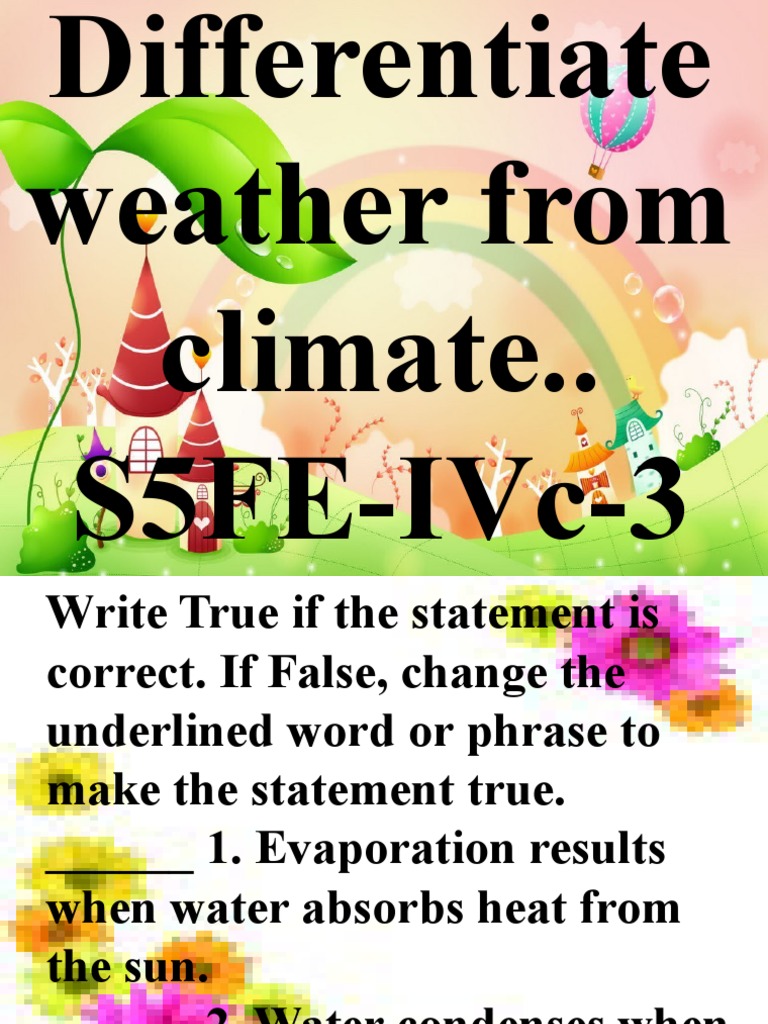 Differentiating the Short-Term and Long-Term: An Analysis of the Key Differences Between Weather ...