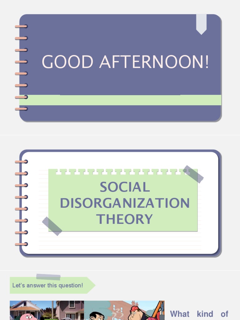 Understanding Social Disorganization Theory | PDF | Social Inequality ...