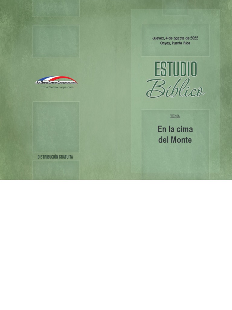 2022-08-04-JBP en La Cima Del Monte-Booklet | PDF | María, madre de ...