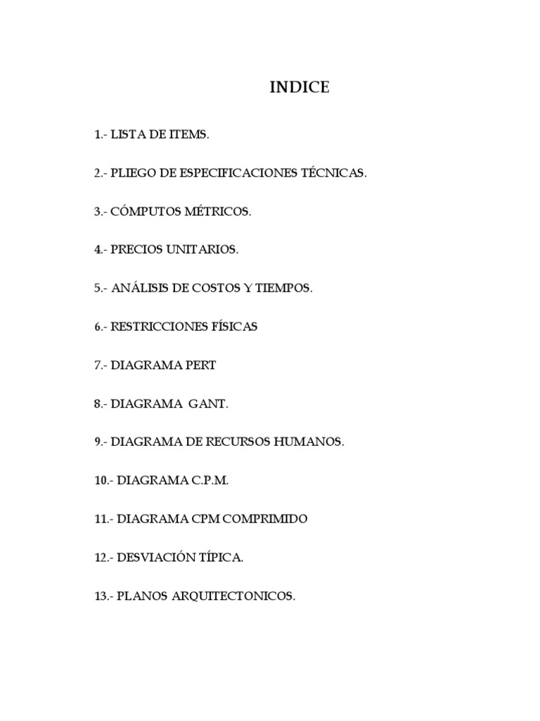 Indice | PDF