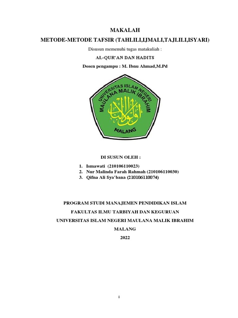 Makalah Kel.02 Al-Qur'an Dan Hadits | PDF