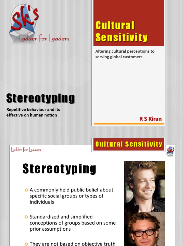 Cultural Sensitivity: Stereotyping | PDF