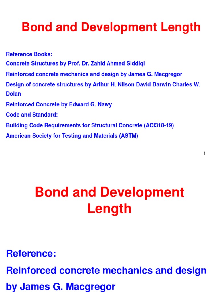 Bond and Development Length ACI 318-19 | PDF | Fracture | Stress ...