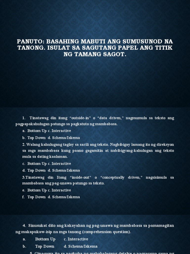 Unit Test Pagbasat Pagsusuri | PDF