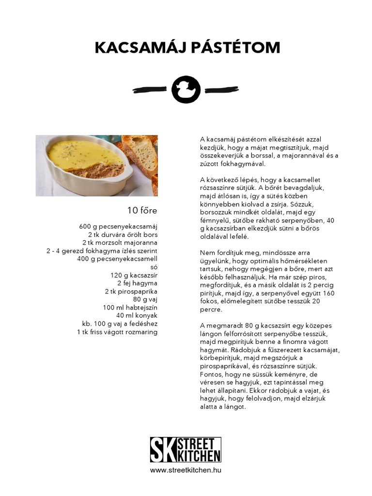 Kacsamaj Pastetom | PDF