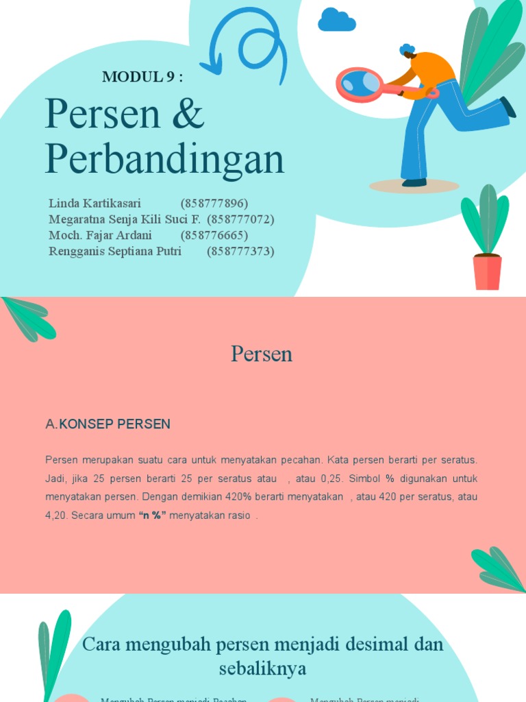 Modul 9 Persen Dan Perbandingan | PDF