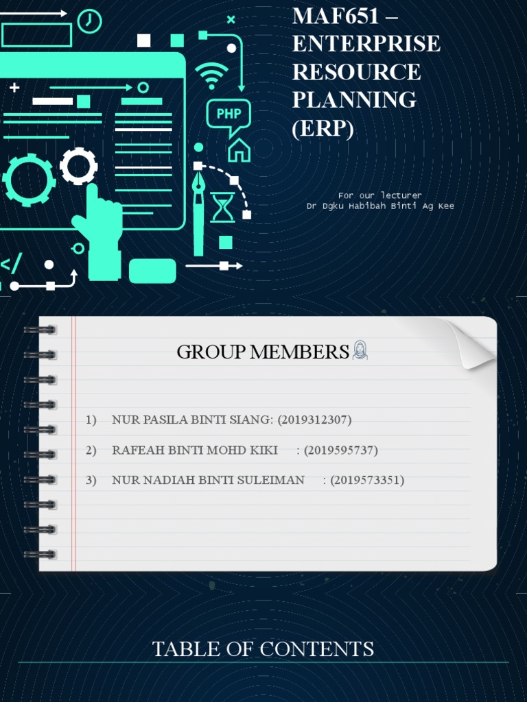 For Our Lecturer DR Dgku Habibah Binti Ag Kee | PDF | Enterprise Resource Planning | Cloud Computing