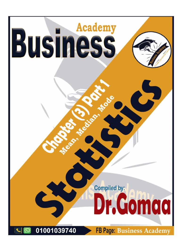 Chapter 3 Bue Statistics Part 1 | PDF