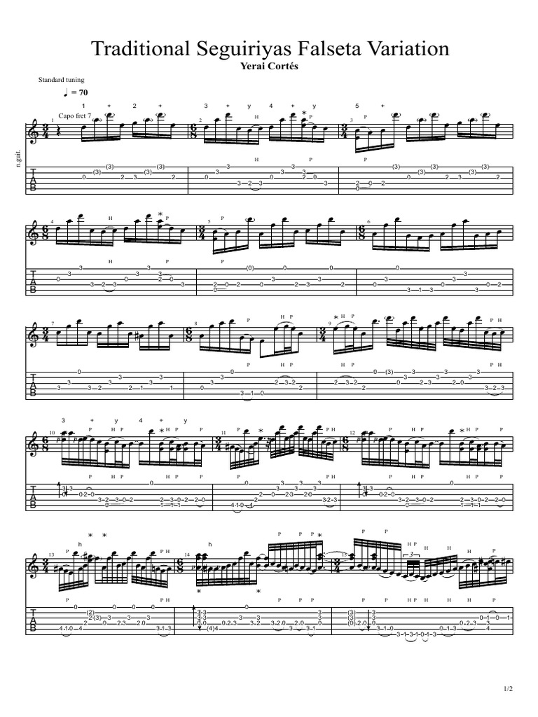 Yerai Corts - Seguiriyas in Solera Flamenca | PDF | Musical Instruments ...