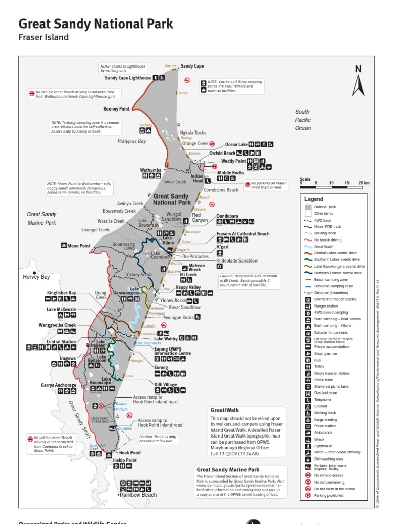 Fraser Island Map | PDF | Nature | Transport