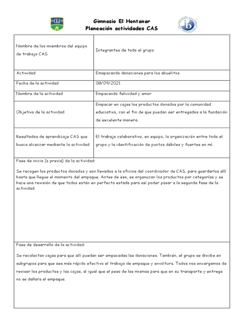 Planeación Día de Los Abuelos 2 | PDF