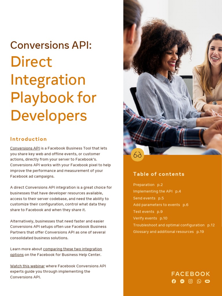 Conversions API Direct Integration Playbook English | Download Free PDF | Facebook | Http Cookie