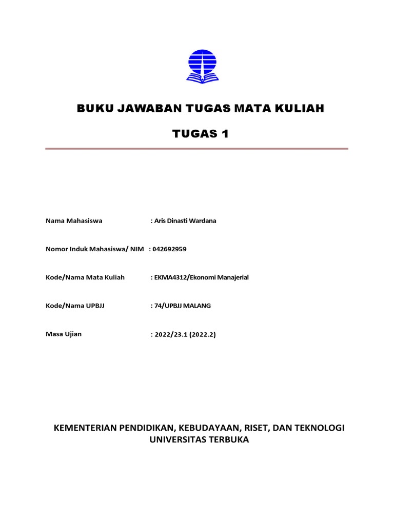 EKMA4312 Ekonomi Manajerial | PDF