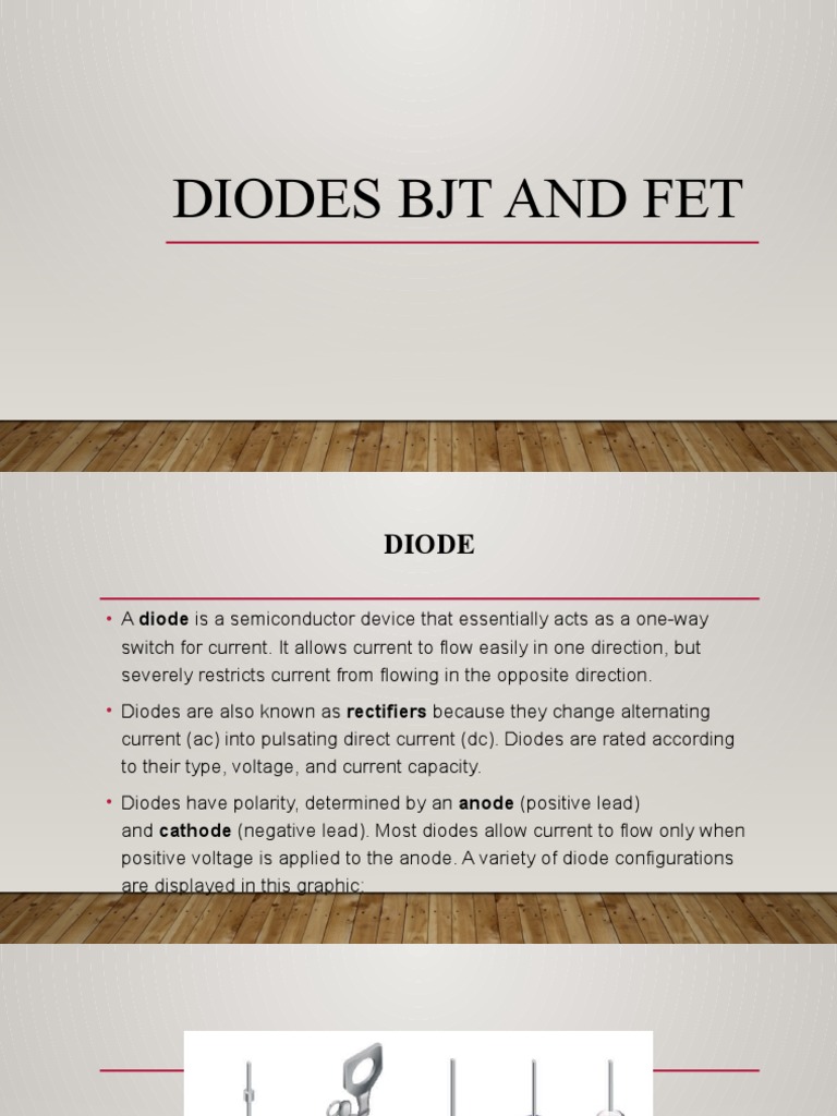 Diodes BJT and Fet | PDF | Field Effect Transistor | Bipolar Junction ...