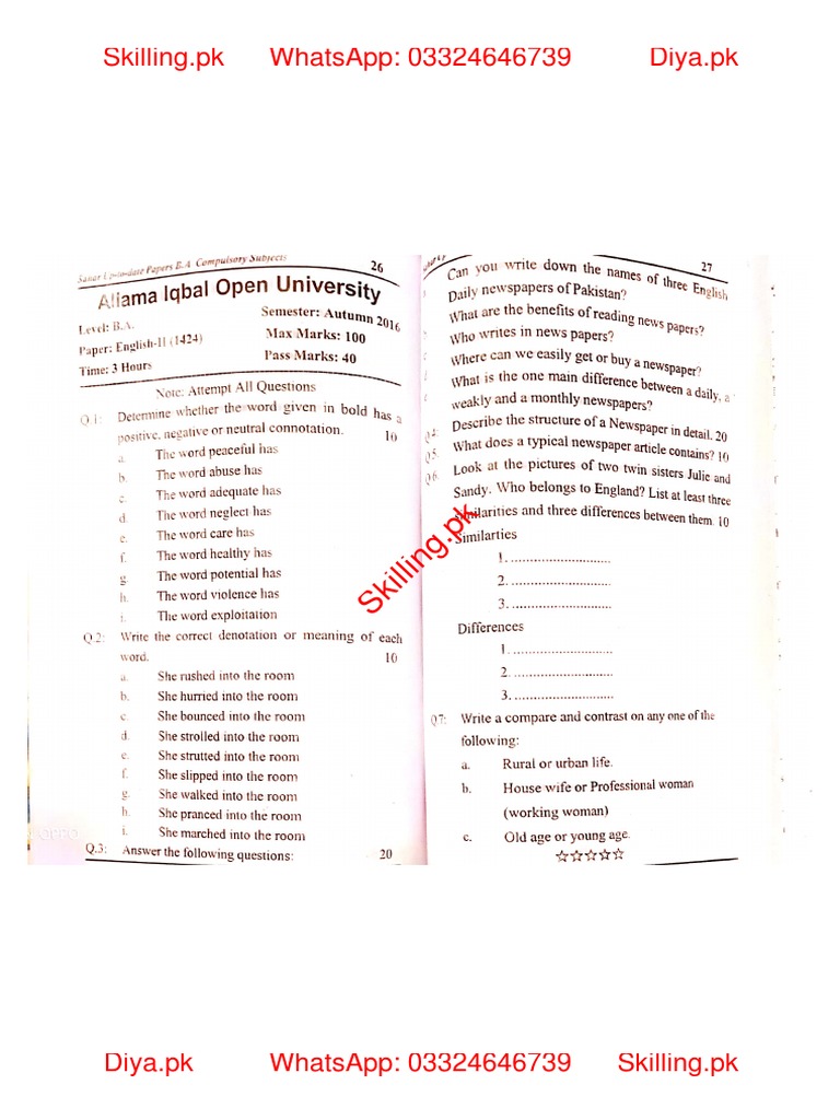 1424 Past Papers - Preview | PDF