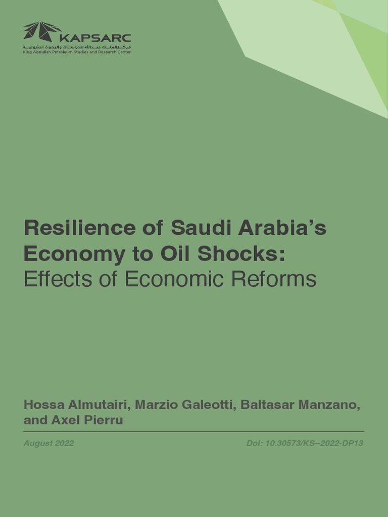 Resilience of Saudi Arabia's Economy To Oil Shocks - Effects of ...