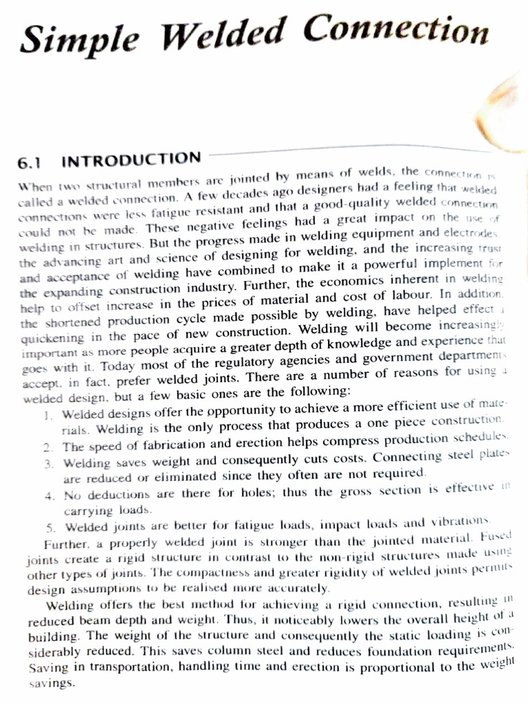 Welded Connection - 1 | PDF | Welding | Construction