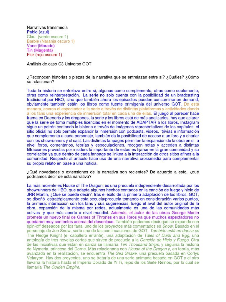 Narrativas Transmedia | PDF