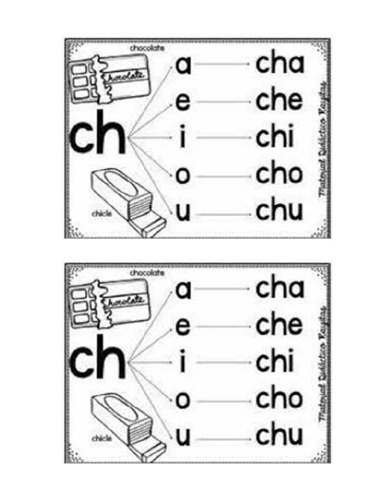 Guía 1 Letra CH | PDF