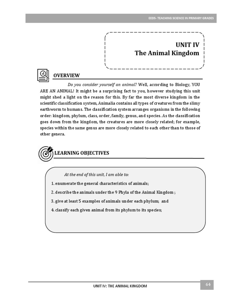 EED 5 Unit 4 | PDF | Nematode | Sponge