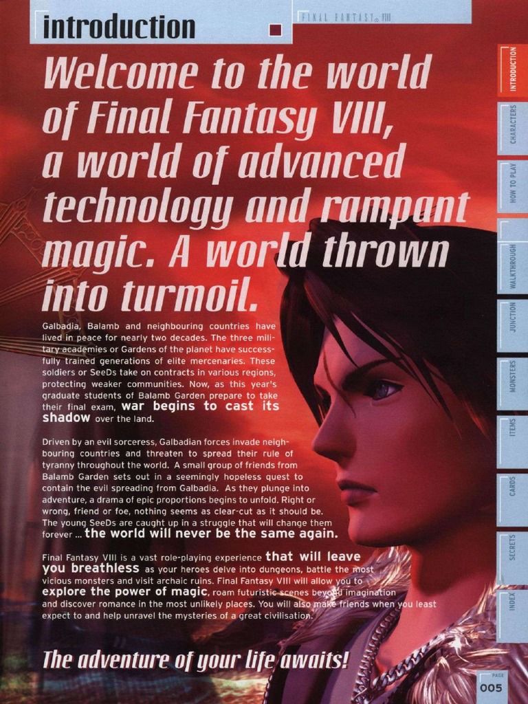 Final Fantasy VIII Piggyback Official Strategy Guide 1 | PDF