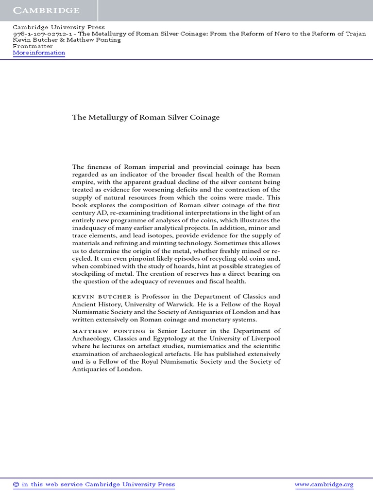 Frontmatter | PDF | Ancient Rome | Titus