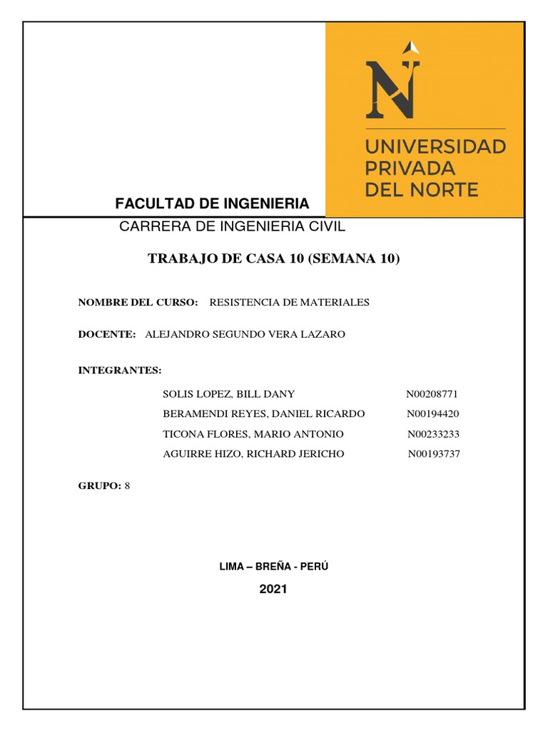 Trabajo de Casa 10 (Semana 10) | PDF