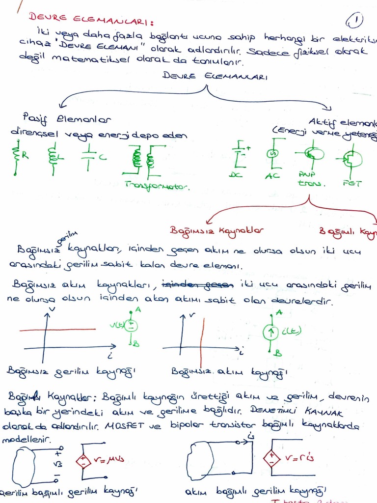 Elekrtik Devre 1 | PDF