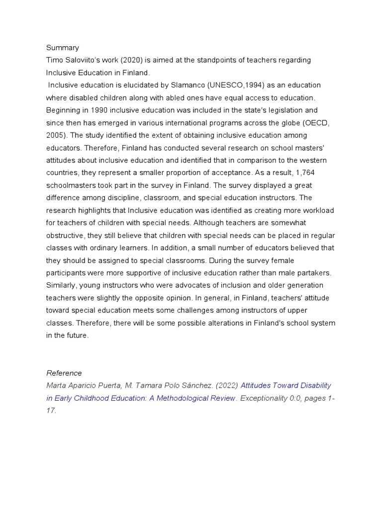 Inclusive Education | PDF