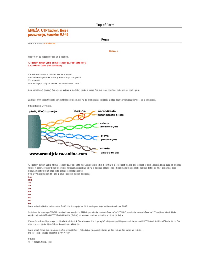 UTP Kabl | PDF