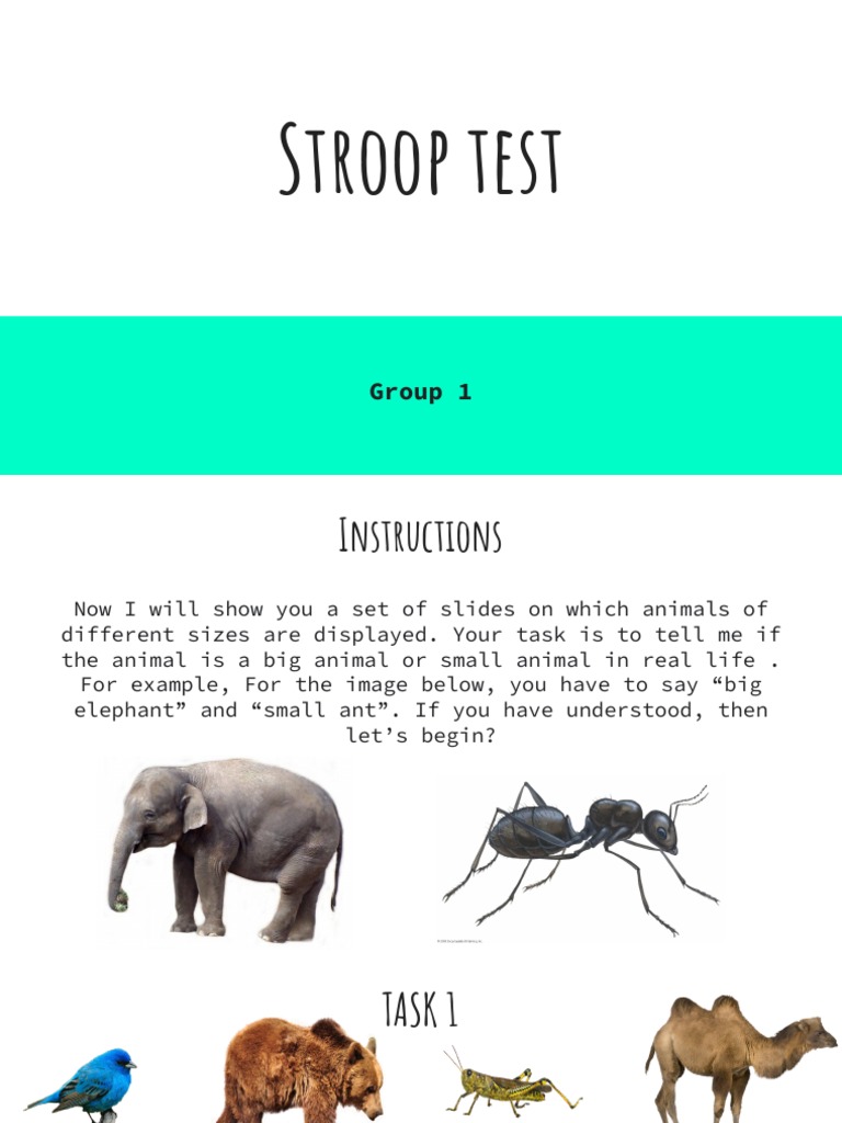 Stroop Test | PDF
