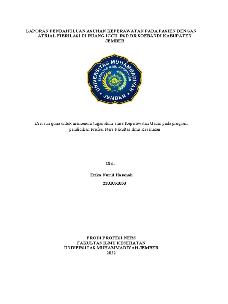 LP Atrial Fibrilasi ICCU Erika | PDF