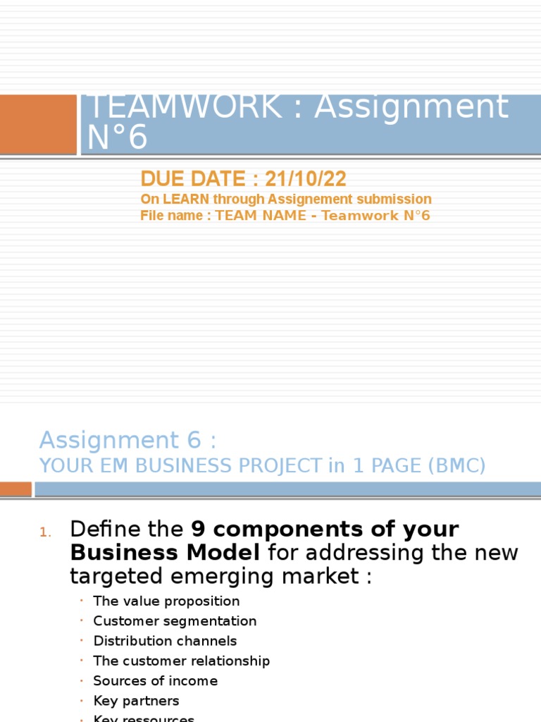 2022-23 - Teamwork N°6 - B&S IN EM - Tagged | PDF