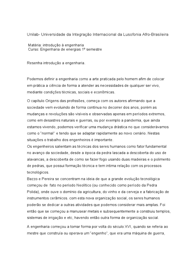 Introdução A Engenharia Pdf