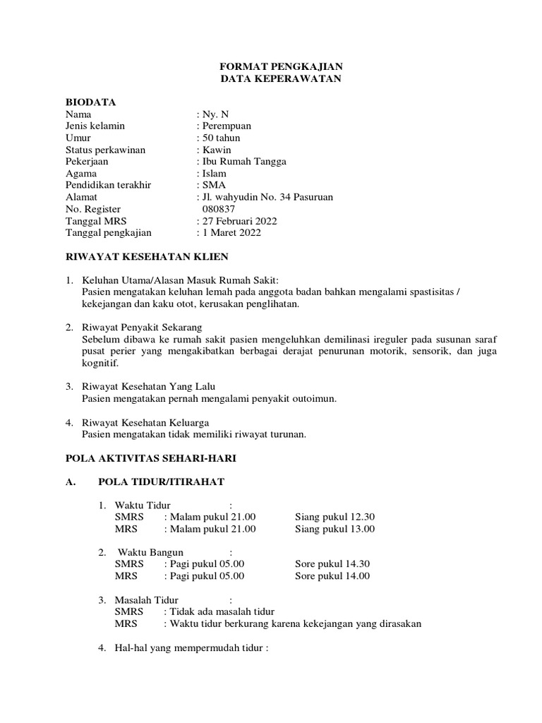 Askep Multiple Sklerosis Kel 6 | PDF