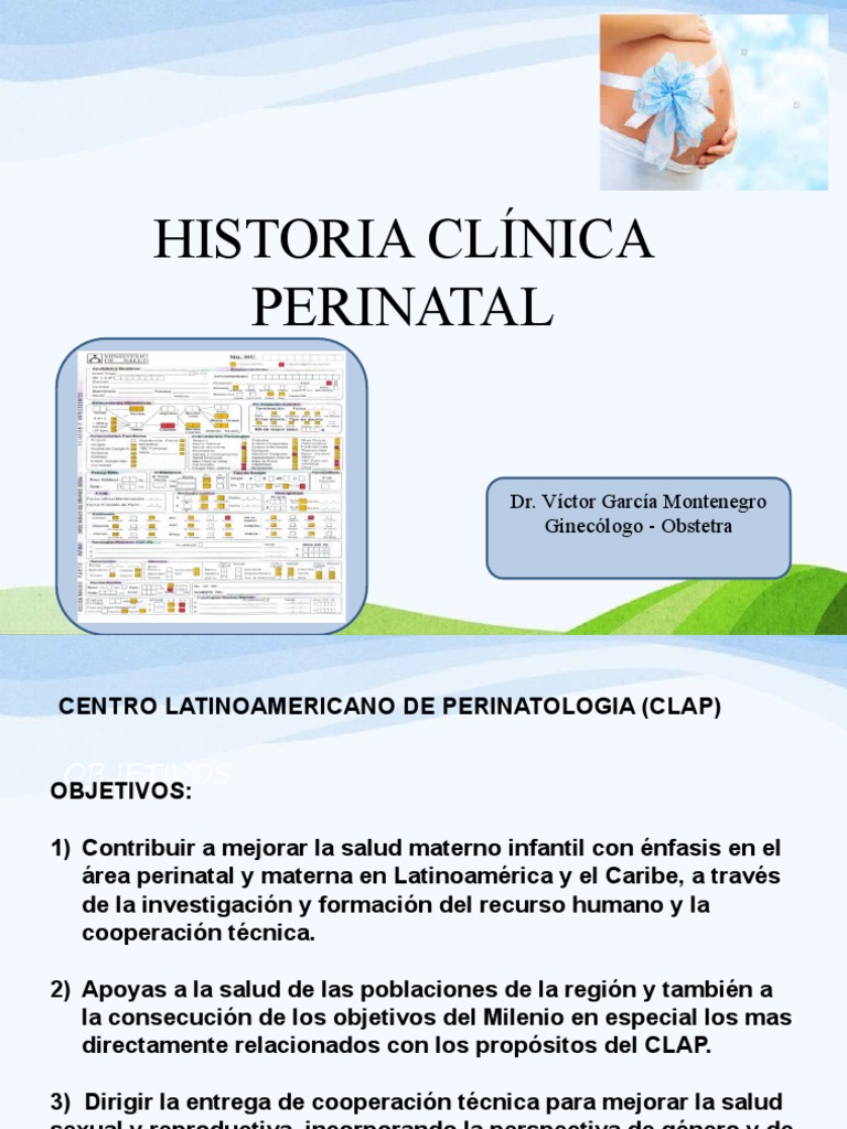 Historia Clinica Perinatal | PDF | Parto | El embarazo