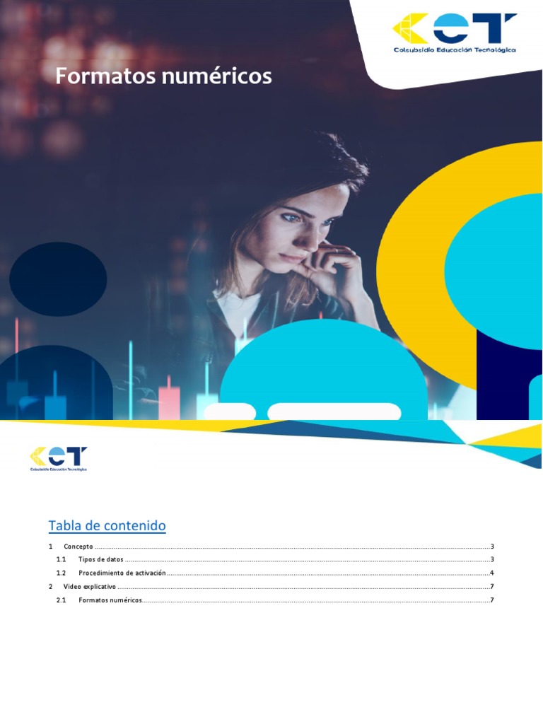 Formatos Numéricos en Excel: Guía Completa | PDF | Tipo de datos ...