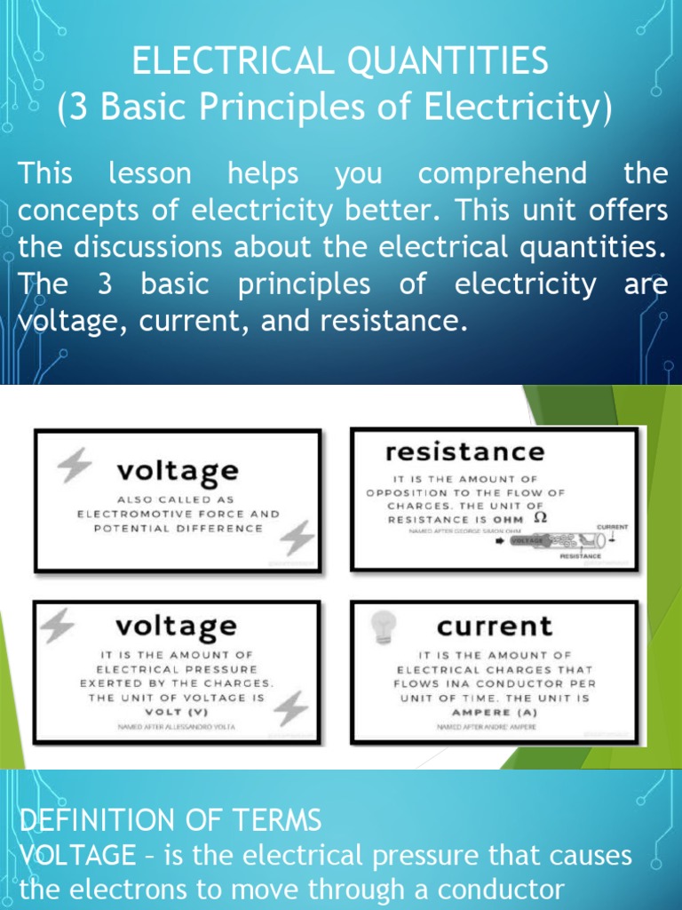 Electrical Quantities Las 2 | Download Free PDF | Voltage | Electric ...