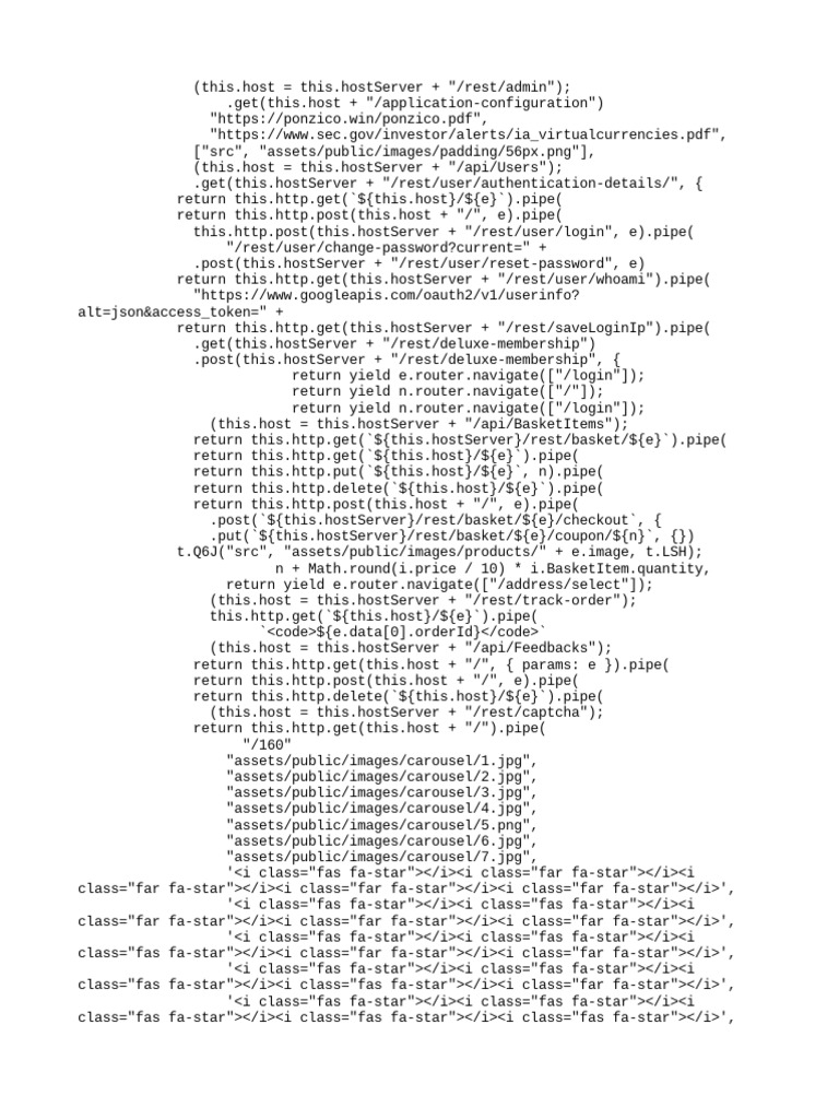 Main Js Endpoints | PDF | World Wide Web | Internet & Web