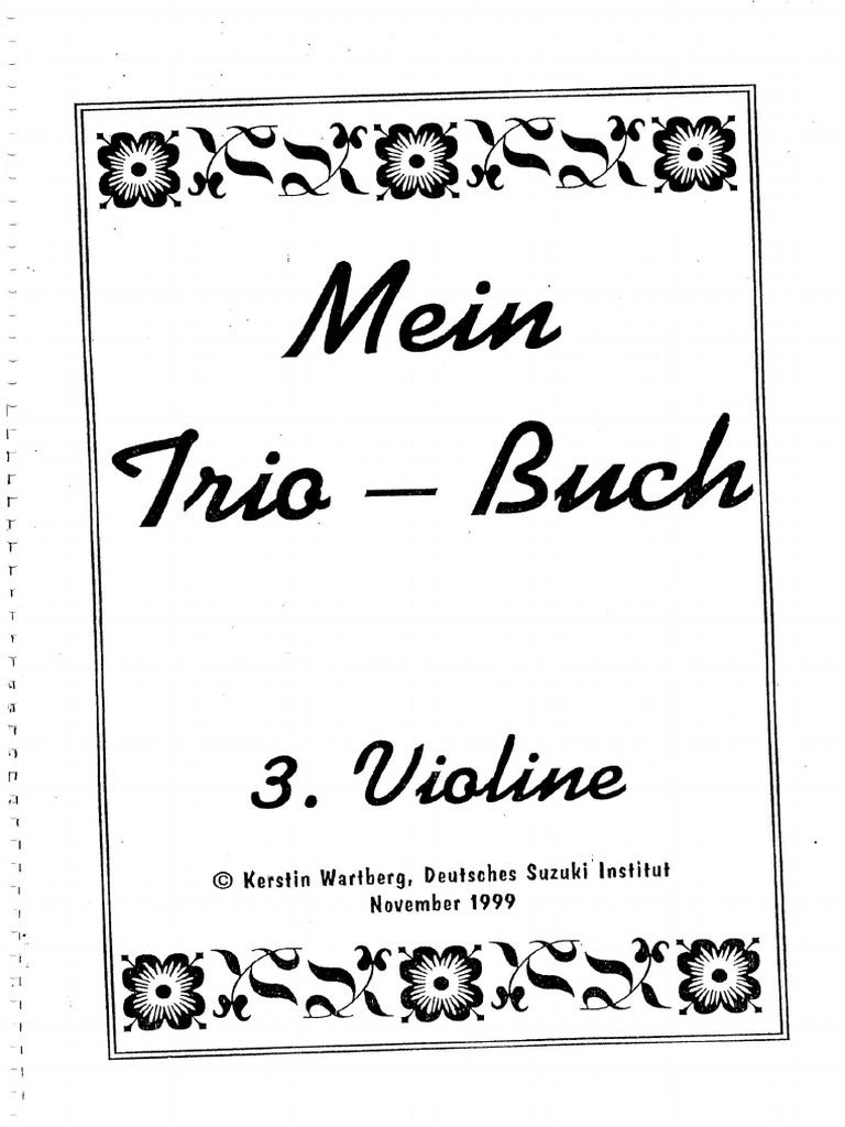 My Trio Book - Violin 3 | PDF