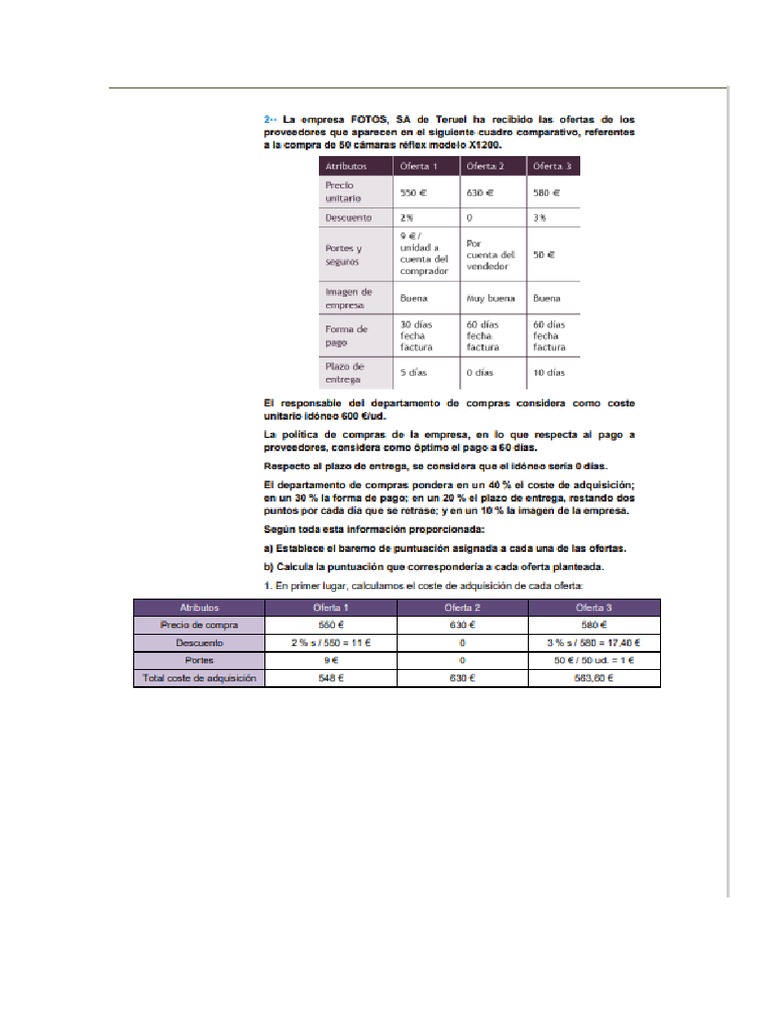 Tema 2 - Ejemplo Seleccion Proveedores | PDF