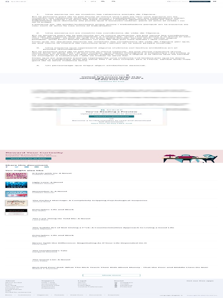 Una Escena On Es Mostrin Les Relacions Socials de L PDF | PDF