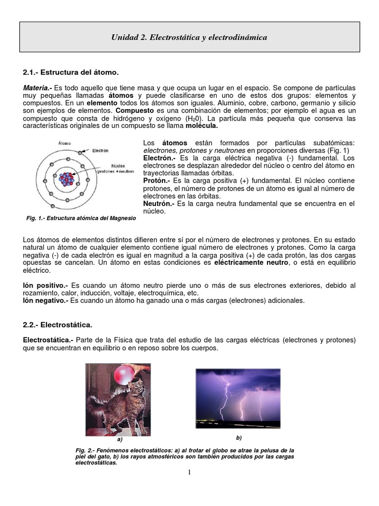 Introducción a la Electrostática | PDF | Electricidad | Condensador