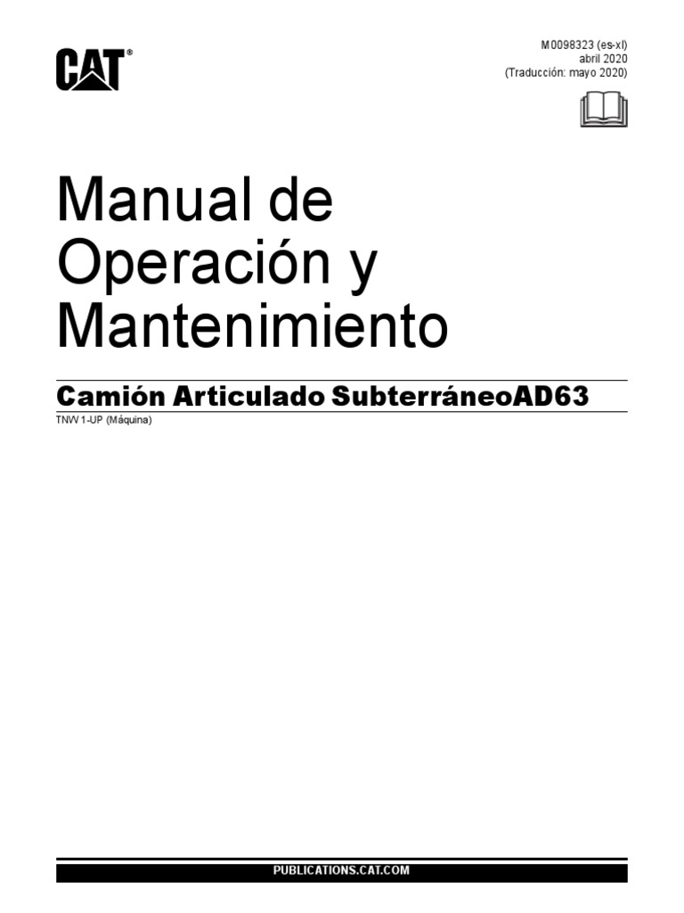 Manuel Operacion y Mantenimeinto AD63 | PDF | Bienes manufacturados ...