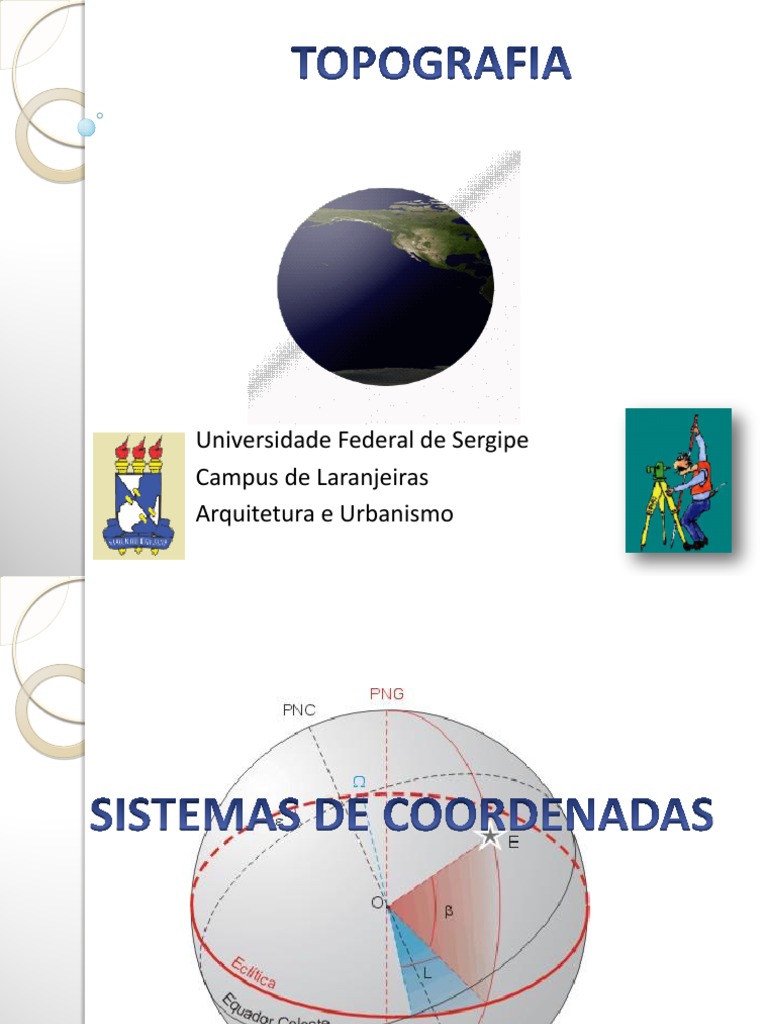 AULA 01 - Sistemas de Coordenadas | PDF | Geodésia | Topografia