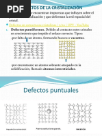 Defectos Superficiales | PDF | Estructura cristalina | Cristal