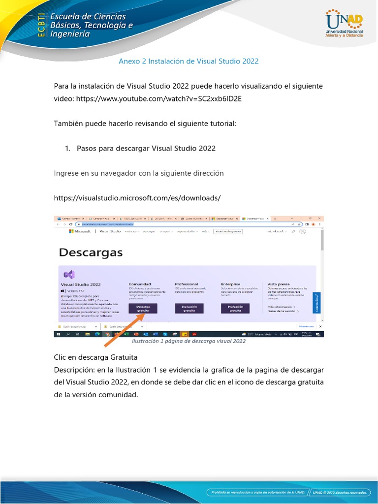 Guía de Instalación Visual Studio 2022 | PDF | Microsoft Visual Studio ...