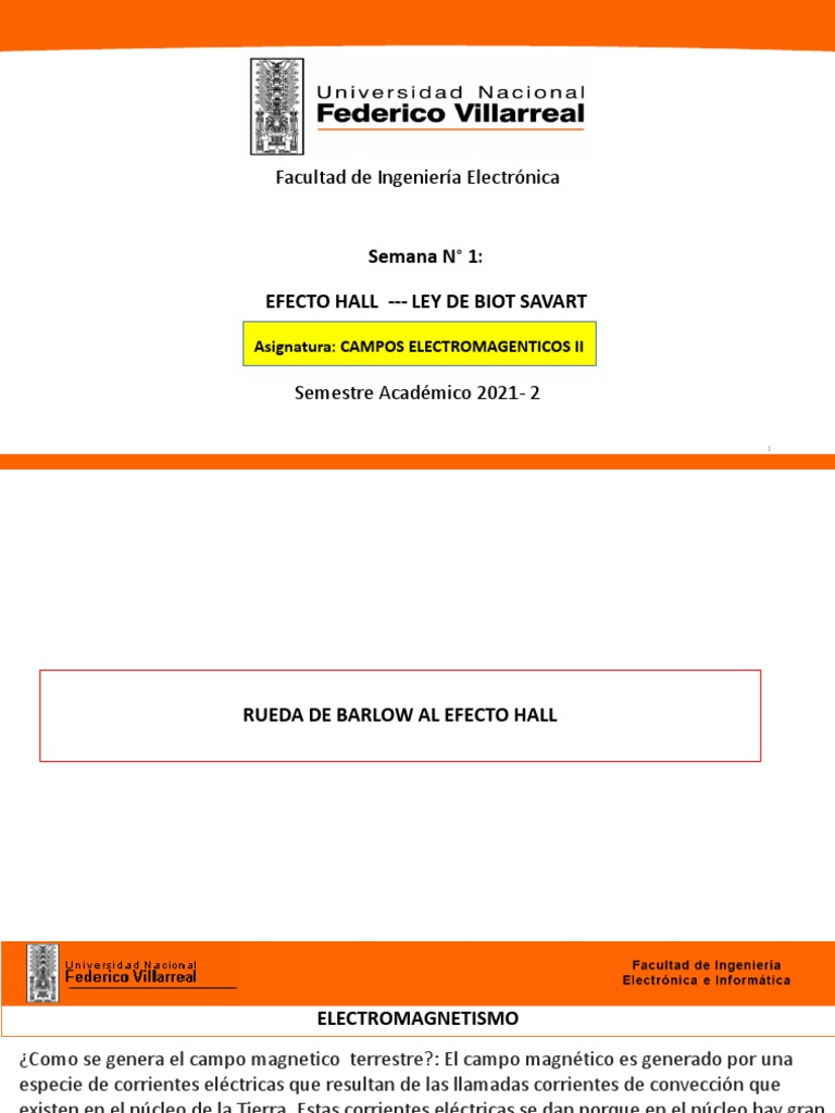 Fuerza de Lorentz y Efecto Hall | PDF | Campo magnético | Corriente eléctrica